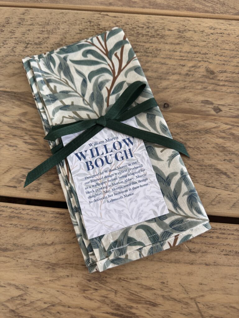 William Morris Willow Bough Green Single Napkin - Laura's Beau